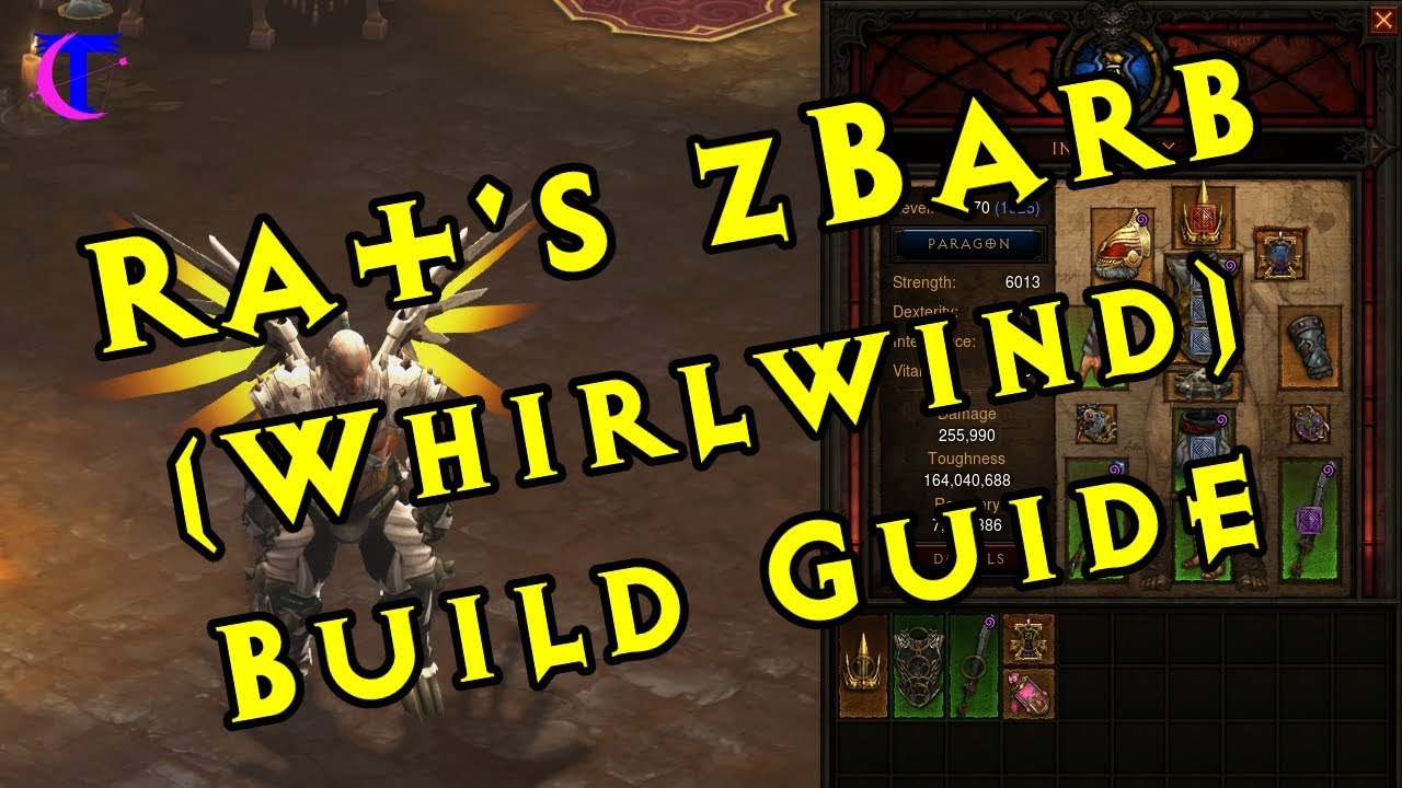 Diablo III - Rat's zBarbarbian (Whirlwind) Build Guide - YouTube