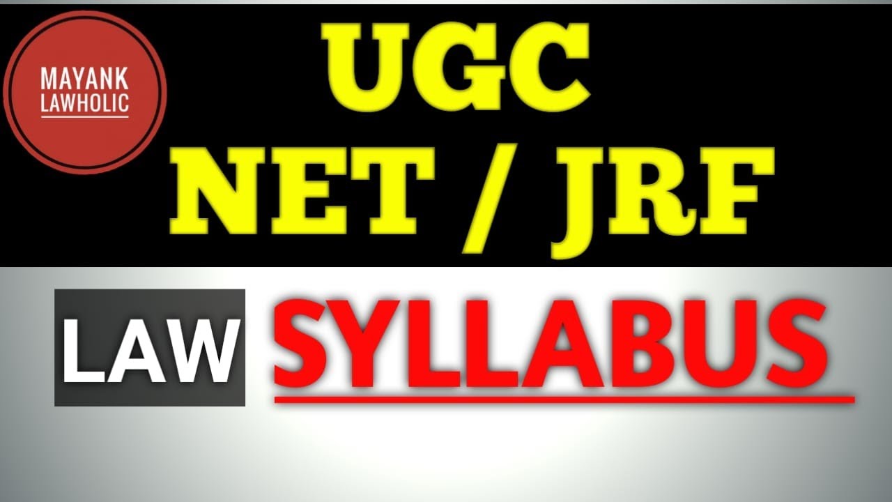 UGC - NET/JRF exam || LAW SYLLABUS || PAPER 2 || STRATEGY|| MARKS ...