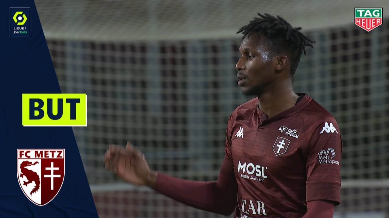 But Opa N'GUETTE (30' - FC METZ) FC METZ - RC LENS (2-0) 20/21 - YouTube