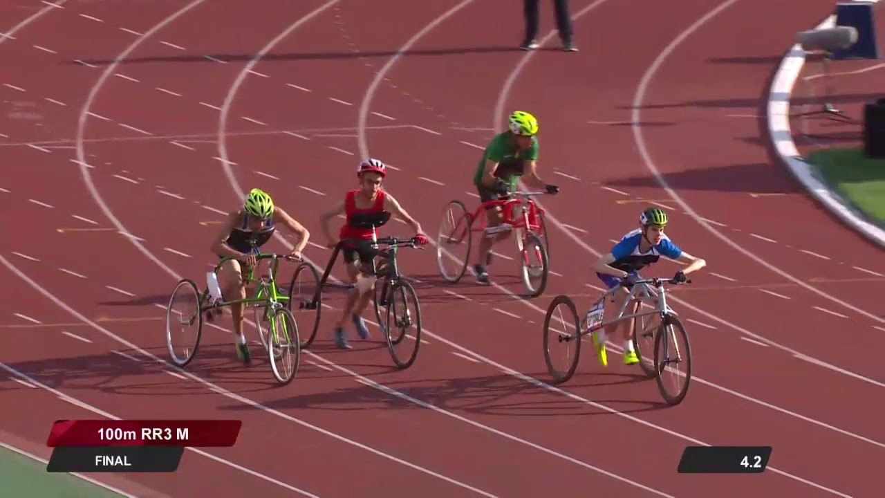Men's 100m RR3 - YouTube