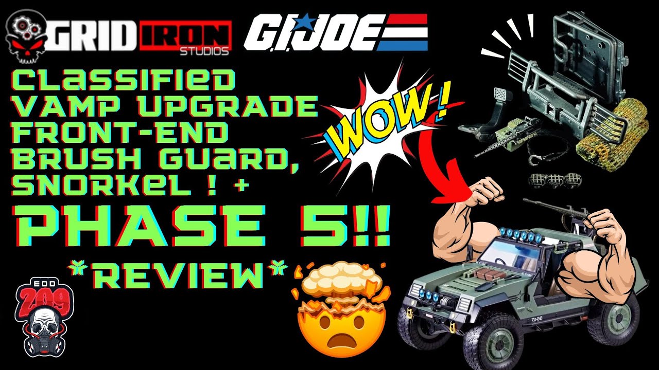GI JOE CLASSIFIED VAMP GRIDIRON STUDIOS UPGRADE REVIEW! ADDING A Front ...