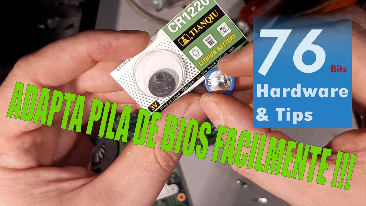 Cambia la pila del BIOS de laptop facilmente, soldada o con cable ...