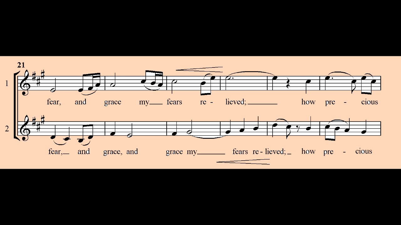 Amazing Grace for three female voices - YouTube