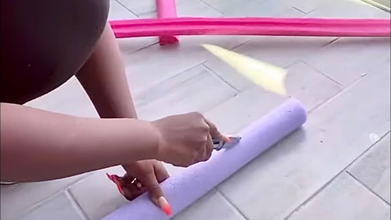 DOLLAR TREE pool noodle mirror IDEA! NEW DOLLAR TREE Meets WALMART POOL ...