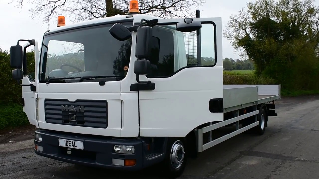 MAN TGL Scaffold Lorry 12t - YouTube