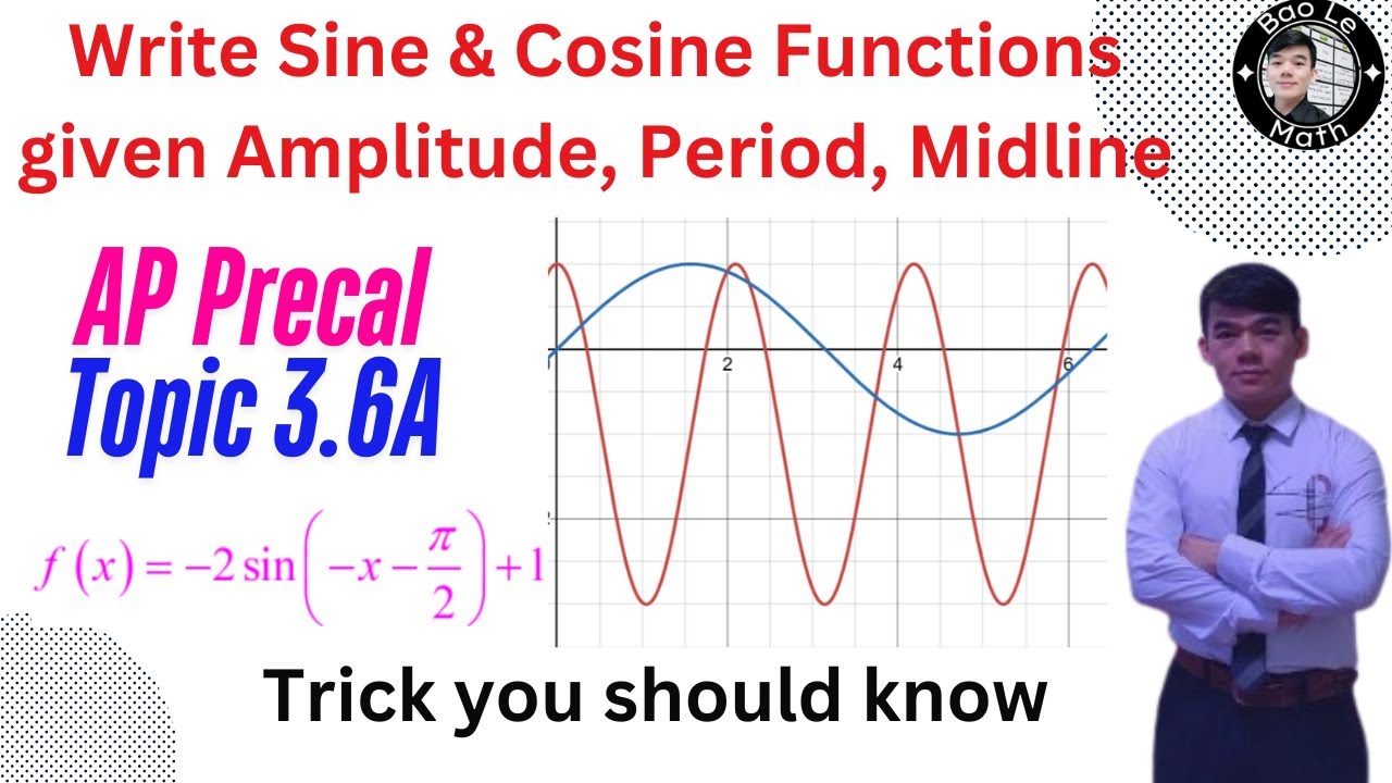 AP Precalculus | Topic 3.6A | Writing Sine & Cosine Functions Given ...