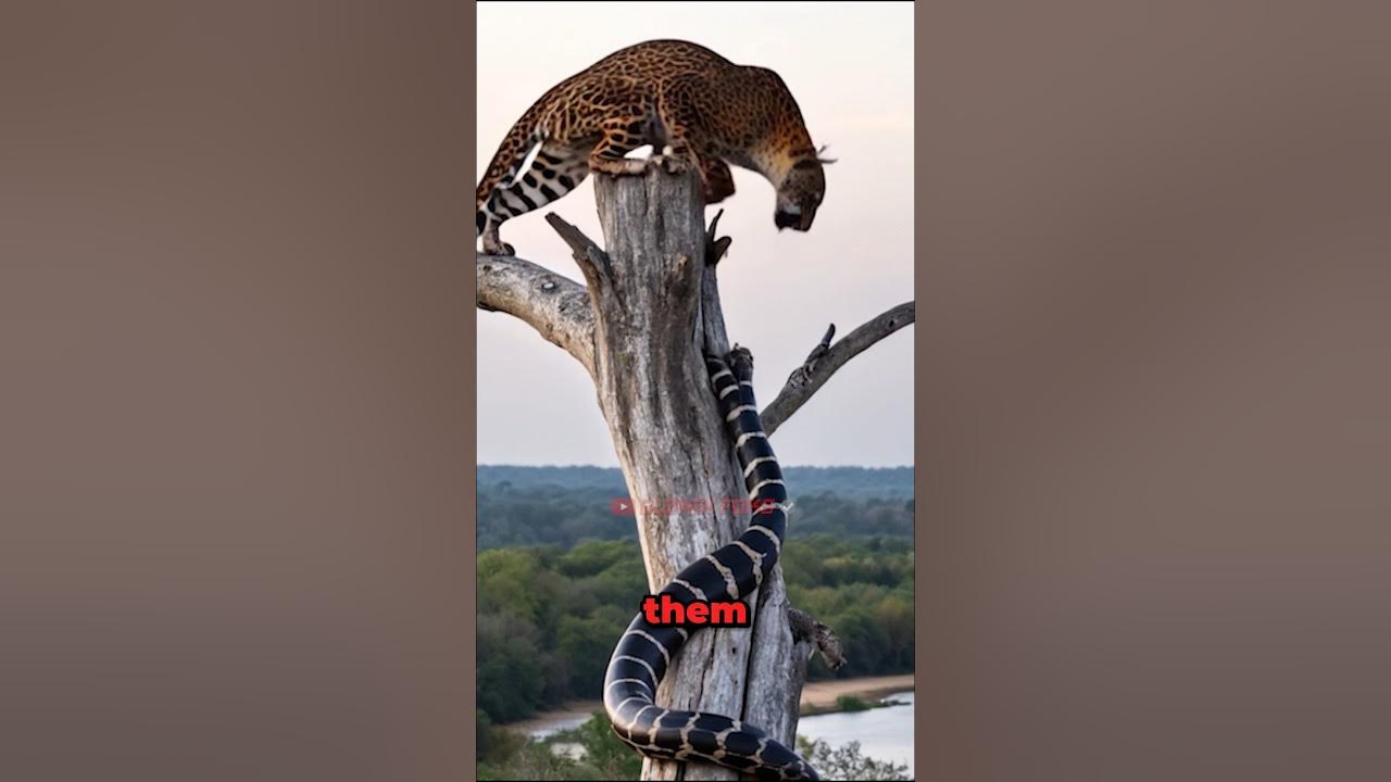 Jaguar VS Python Snake in The Wild! #shorts - YouTube