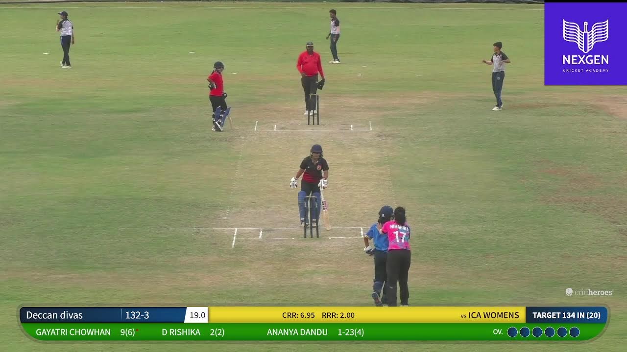 NEXGEN-GENESIS WOMENS T20 CUP| ICA Womens VS Deccan Divas - YouTube