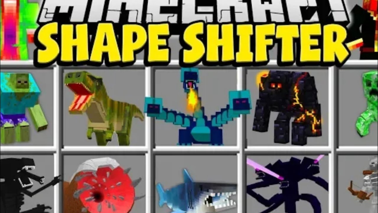 How to download shape shifter mod for Minecraft pocket edition - YouTube