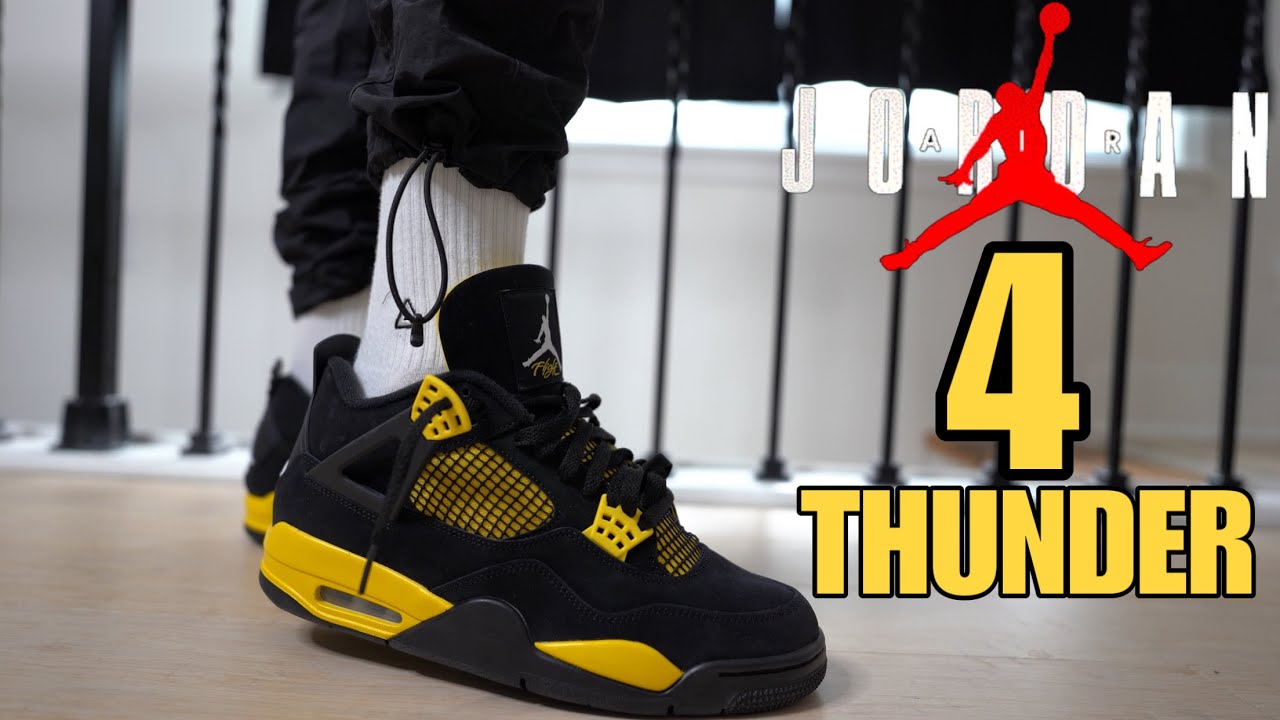 HOW GOOD ARE THE JORDAN 4 “THUNDER” REALLY? DETAILED REVIEW AND ON FEET ...