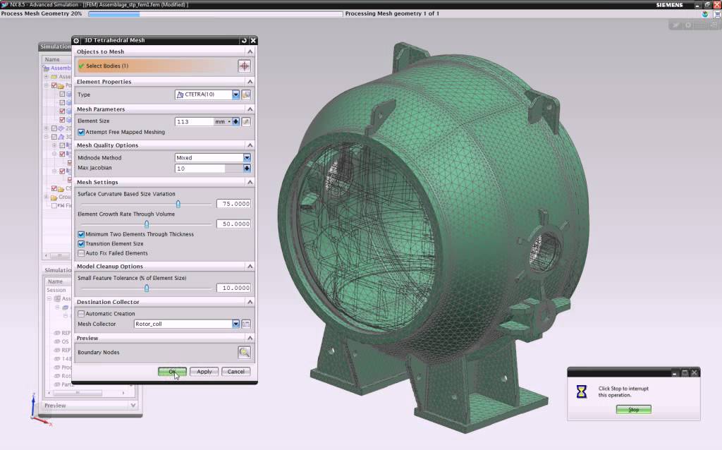 NX Nastran Structural Simulation - YouTube