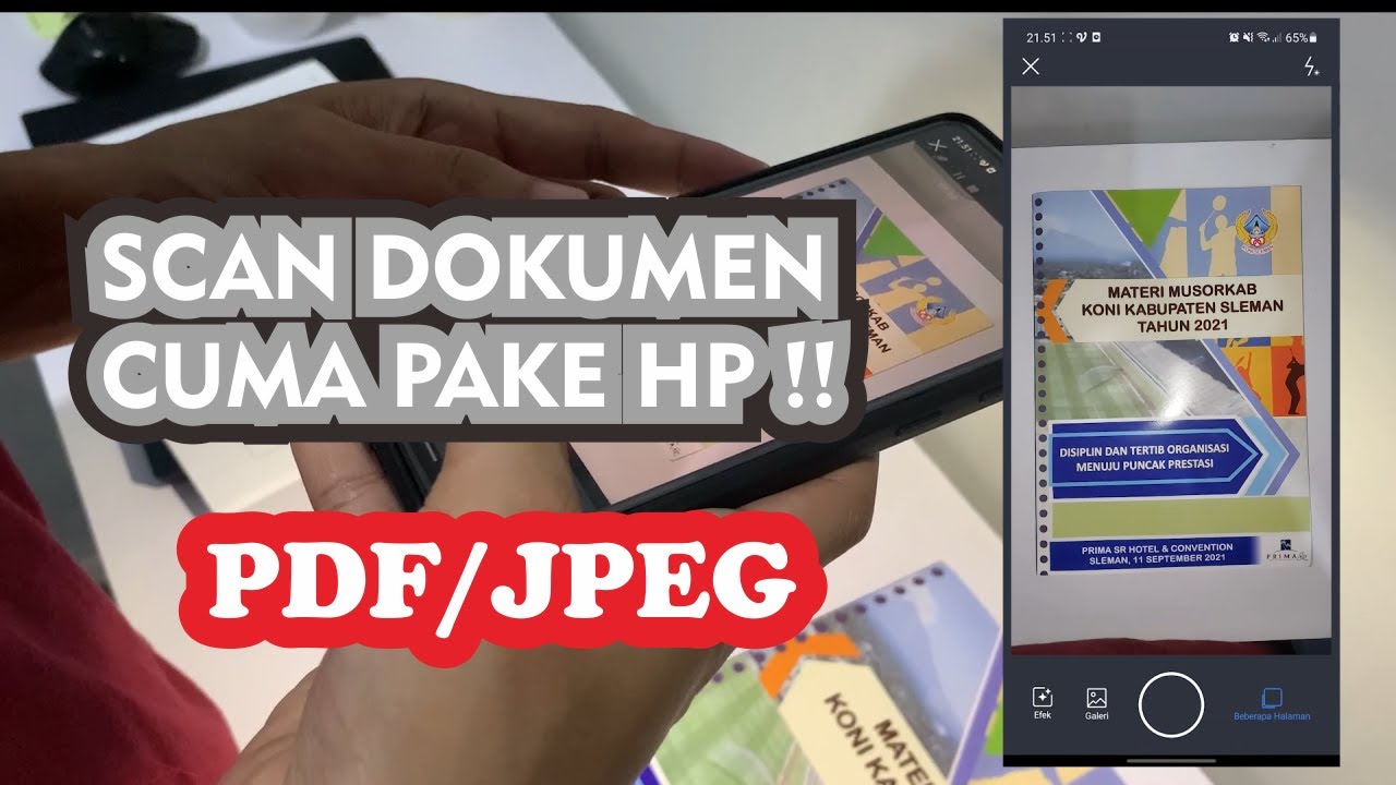 Cara Scan Dokumen dan Foto Cuma Pakai HP - YouTube