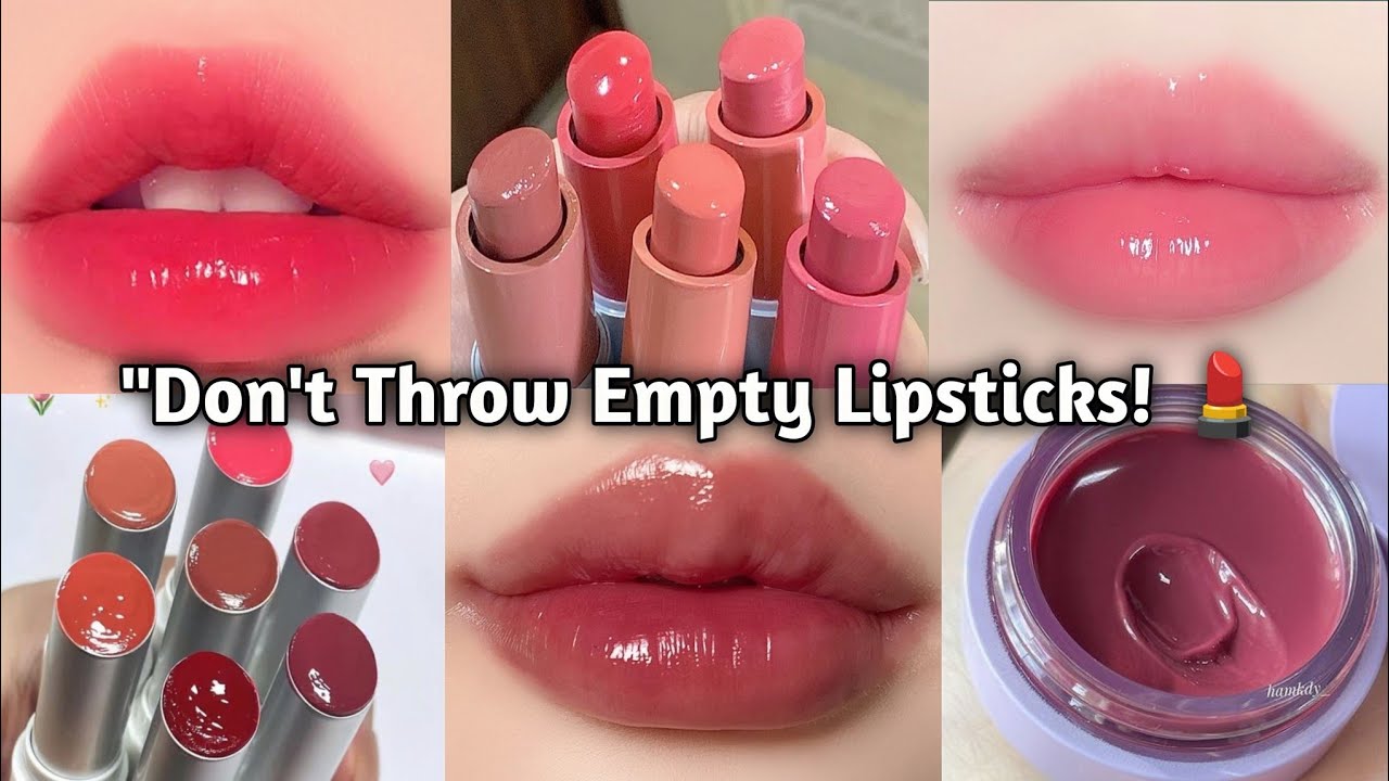 Get NATURAL Pink Lips with Homemade LIPBALM 👄 Don’t Throw Away Empty ...