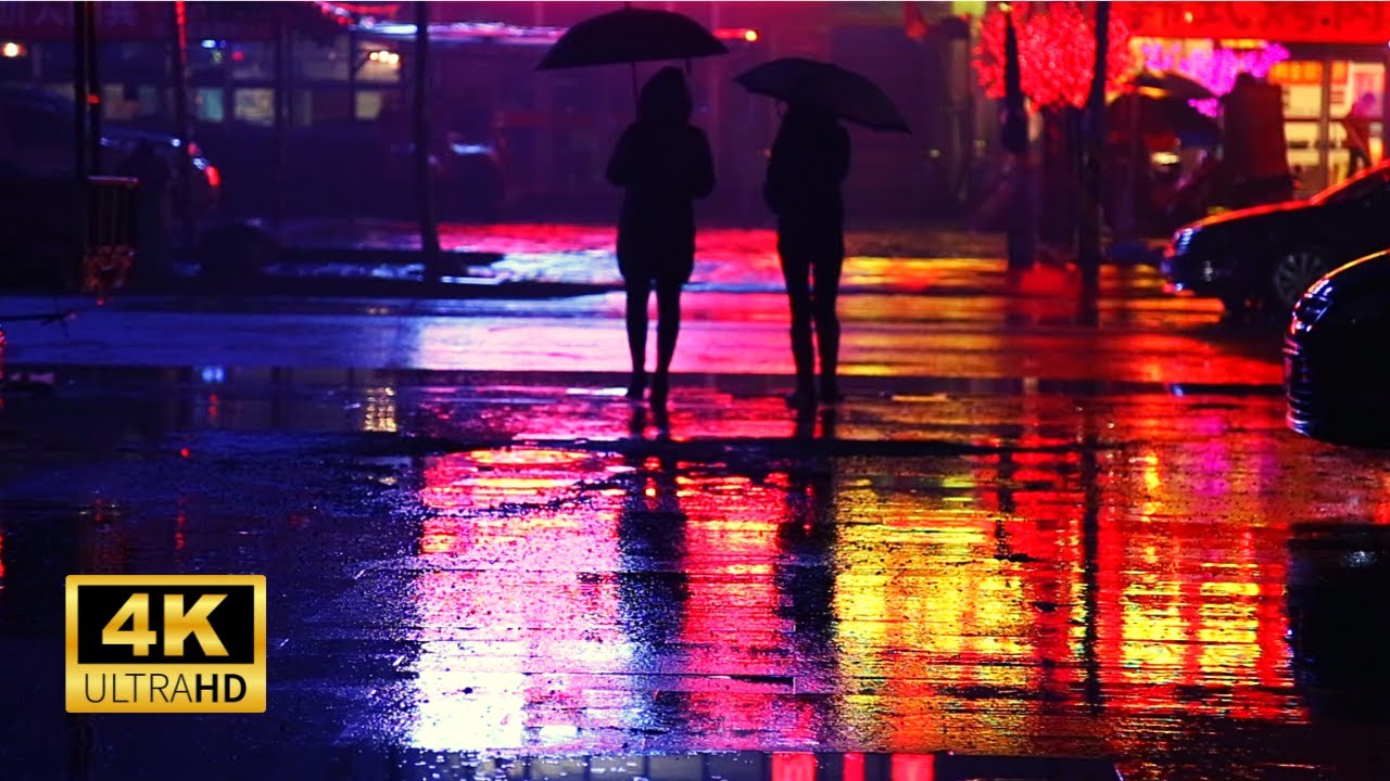 Drenched in Serenity: Rainy Night Ambiance with Soothing Rain Sounds ...