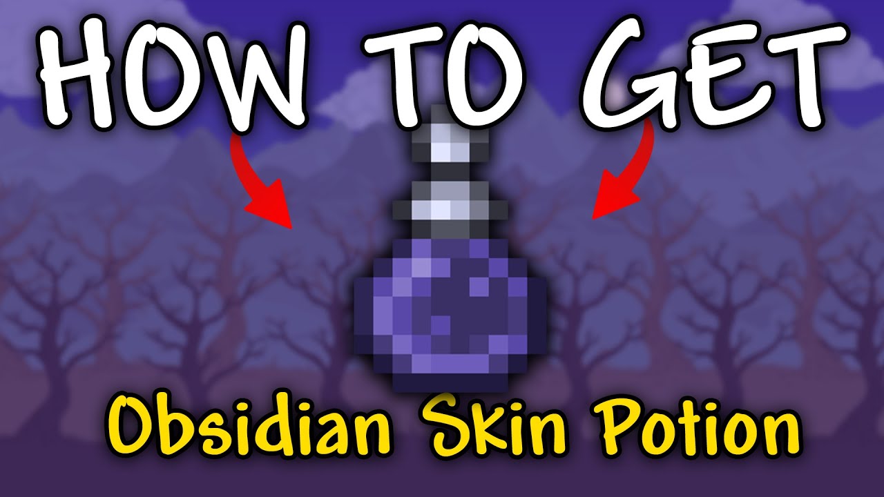 How to Get Obsidian Skin Potion in Terraria 1.4.4.9 | Obsidian Skin Potion - YouTube