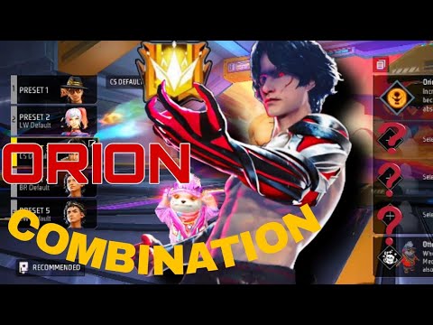 BEST CHARACTER COMBINATION WITH ORION 🔥 || FOR NEW CS RANKED SEASON🔥 ...