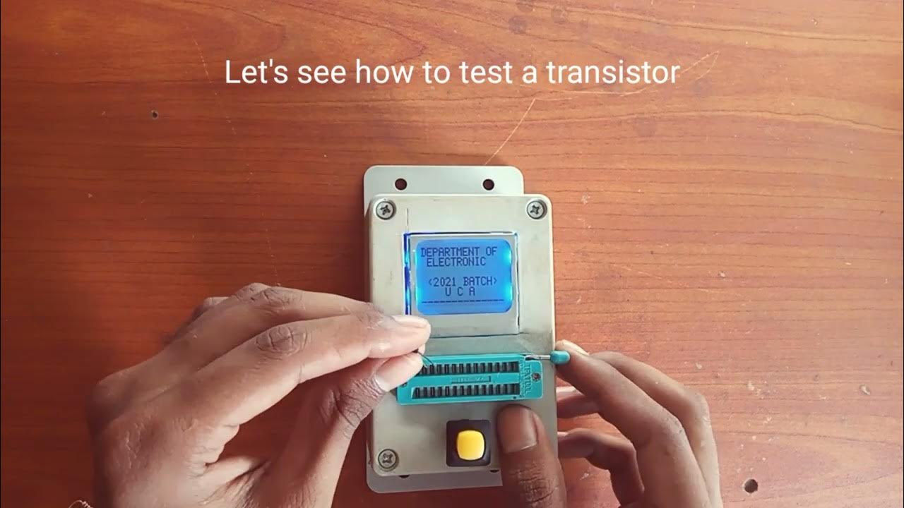 Arduino component tester ,arduino based project . - YouTube
