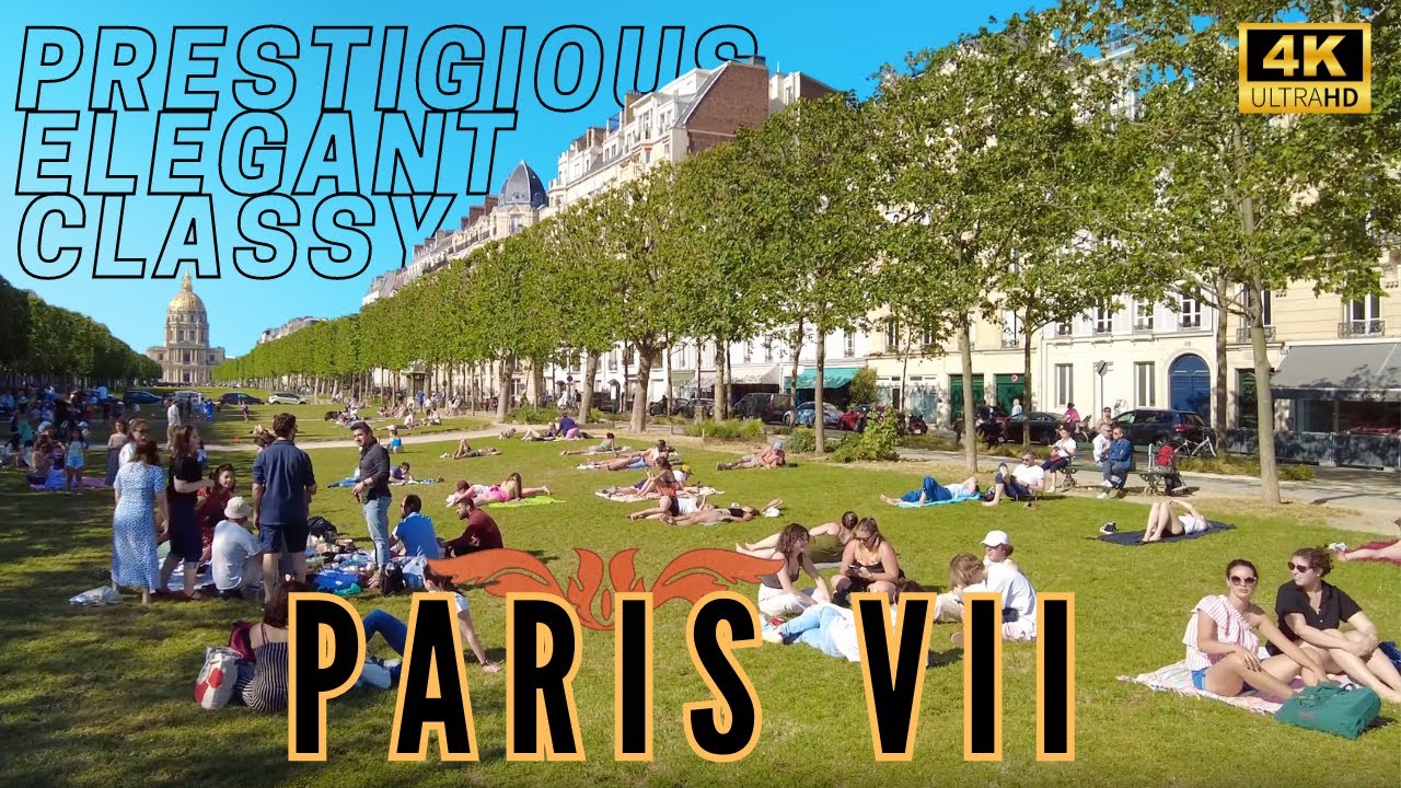 [4K] 🇫🇷Paris rich & classy 7th Arrondissement Walking Tour: Exploring ...