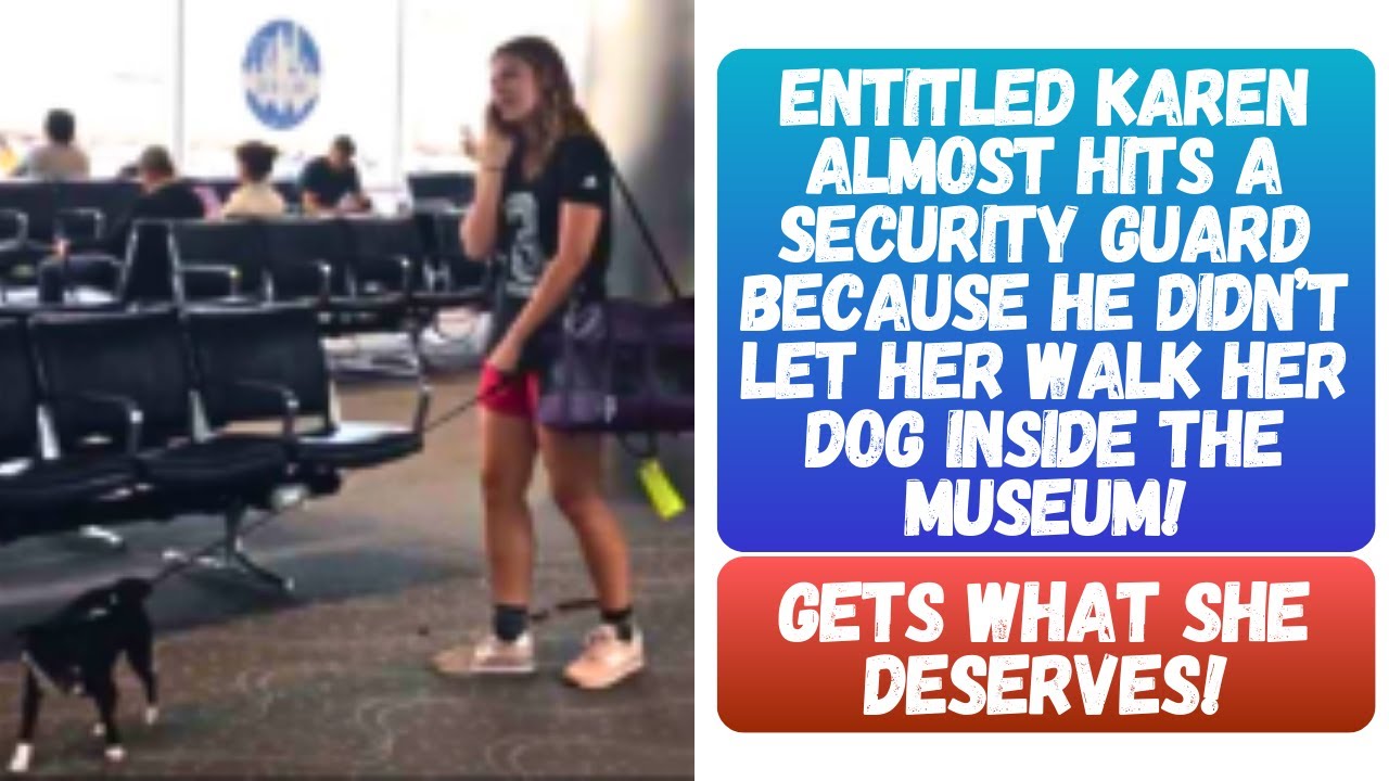 ENTITLED KAREN ALMOST HITS A SECURITY GUARD BECAUSE HE DIDN’T LET HER ...