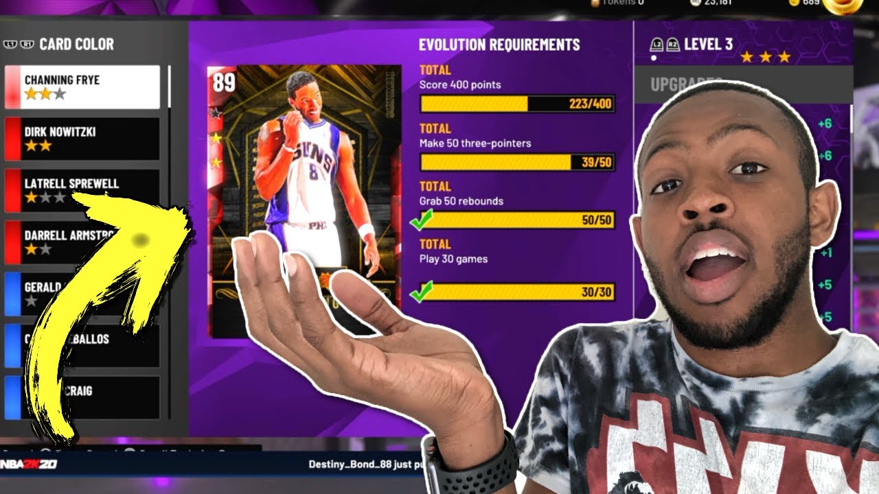 The best way to evolve your EVOLUTION CARDS in nba 2k20 - YouTube