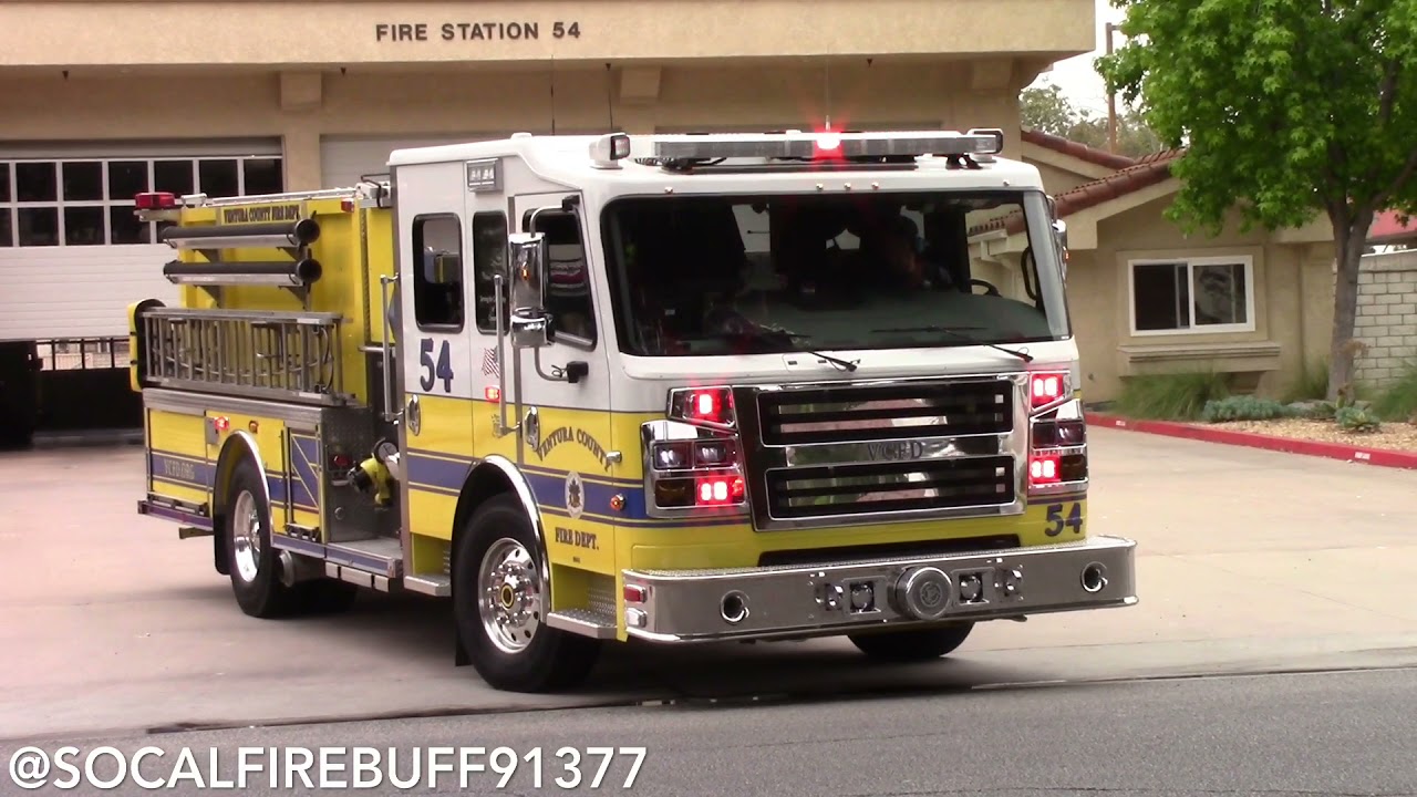 VCFD Engine 54 responding - YouTube