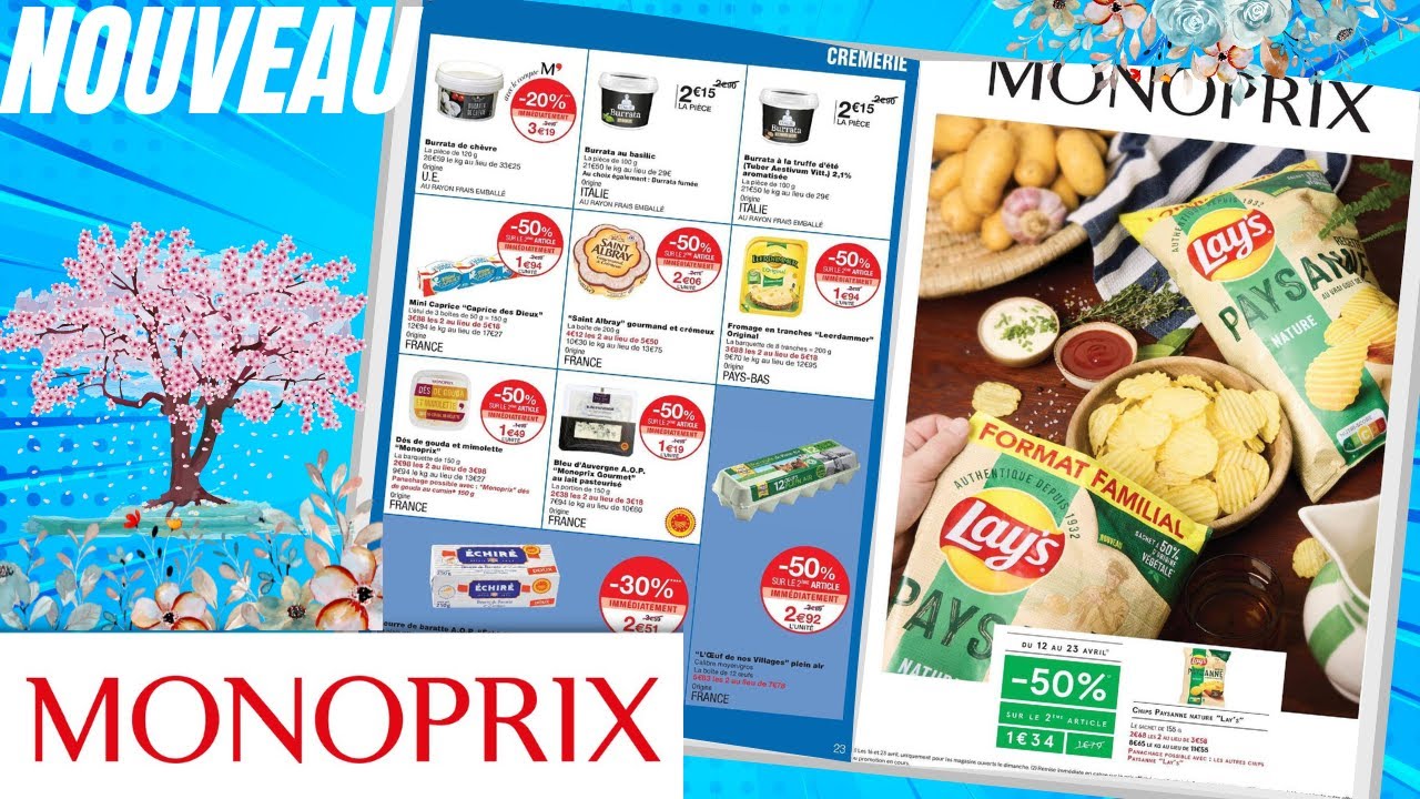 catalogue MONOPRIX du 12 au 23 avril 2023 💛 Arrivage - FRANCE - YouTube