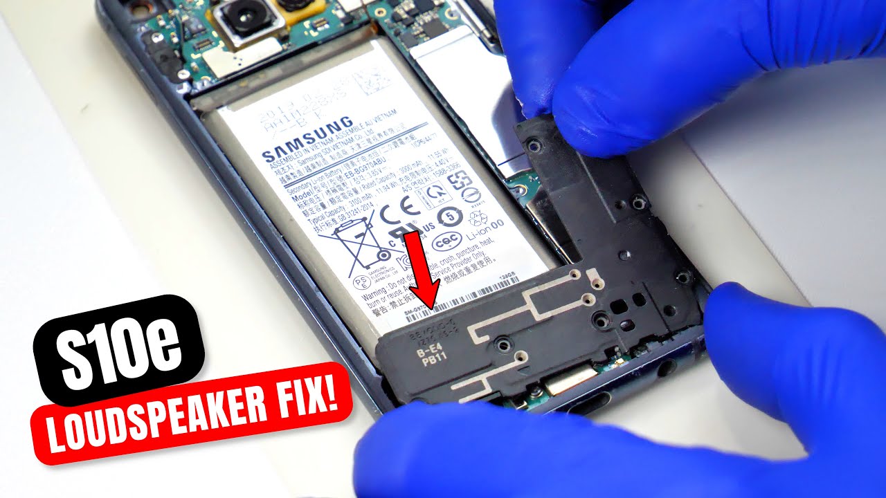 SAMSUNG S10e Loudspeaker Replacement (FIX IT at HOME!) | Step-by-Step ...