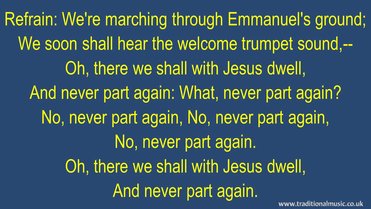 Never Part Again(Jerusalem, My Happy Home) - Hymn Lyrics & Music - YouTube