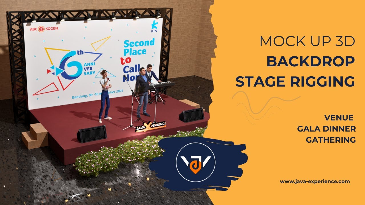 MOCK UP 3D - LAYOUT STAGE RIGGING STANDARD - #javaexperience # ...