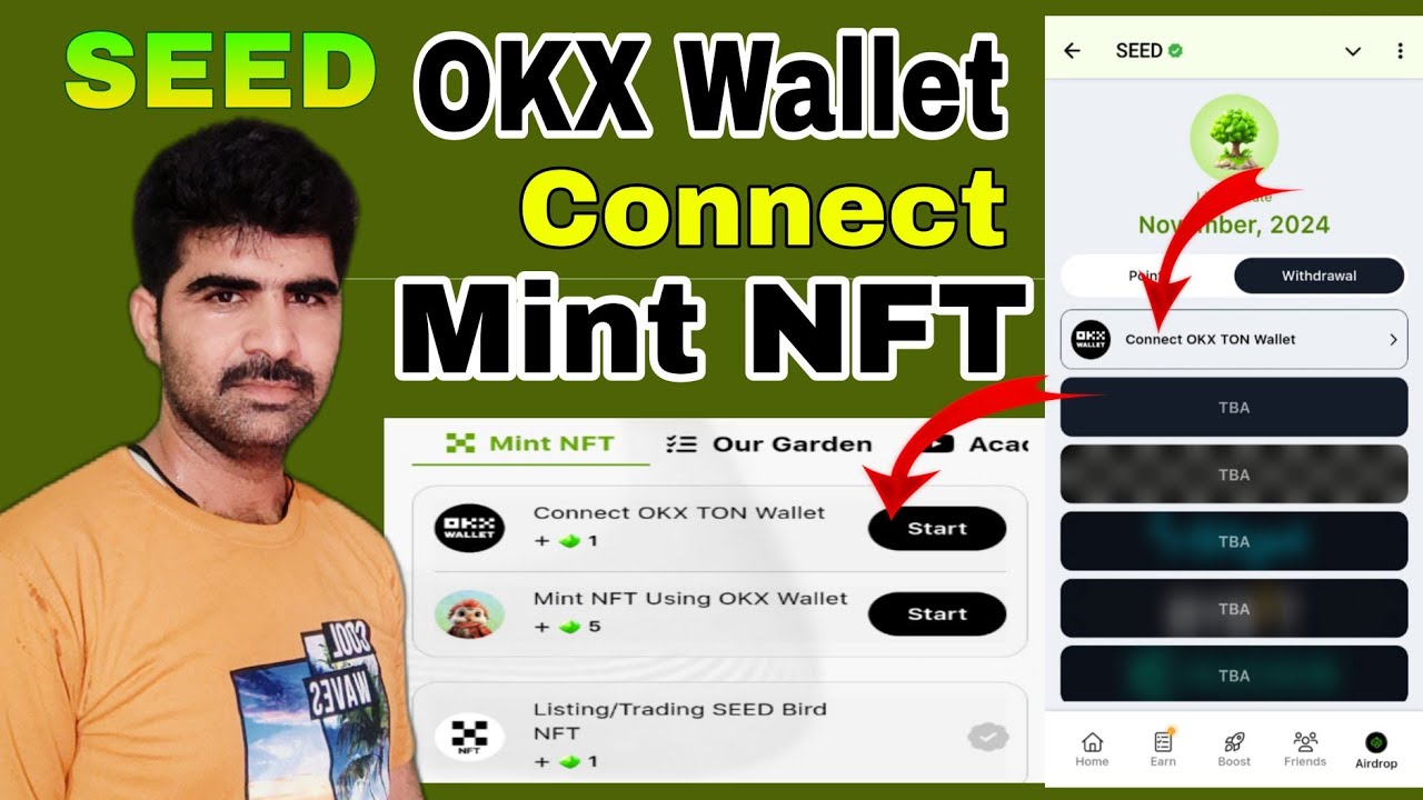 SEED Mining App OKX wallet Connect SEED Mint NFT SEED Mining Airdrop ...