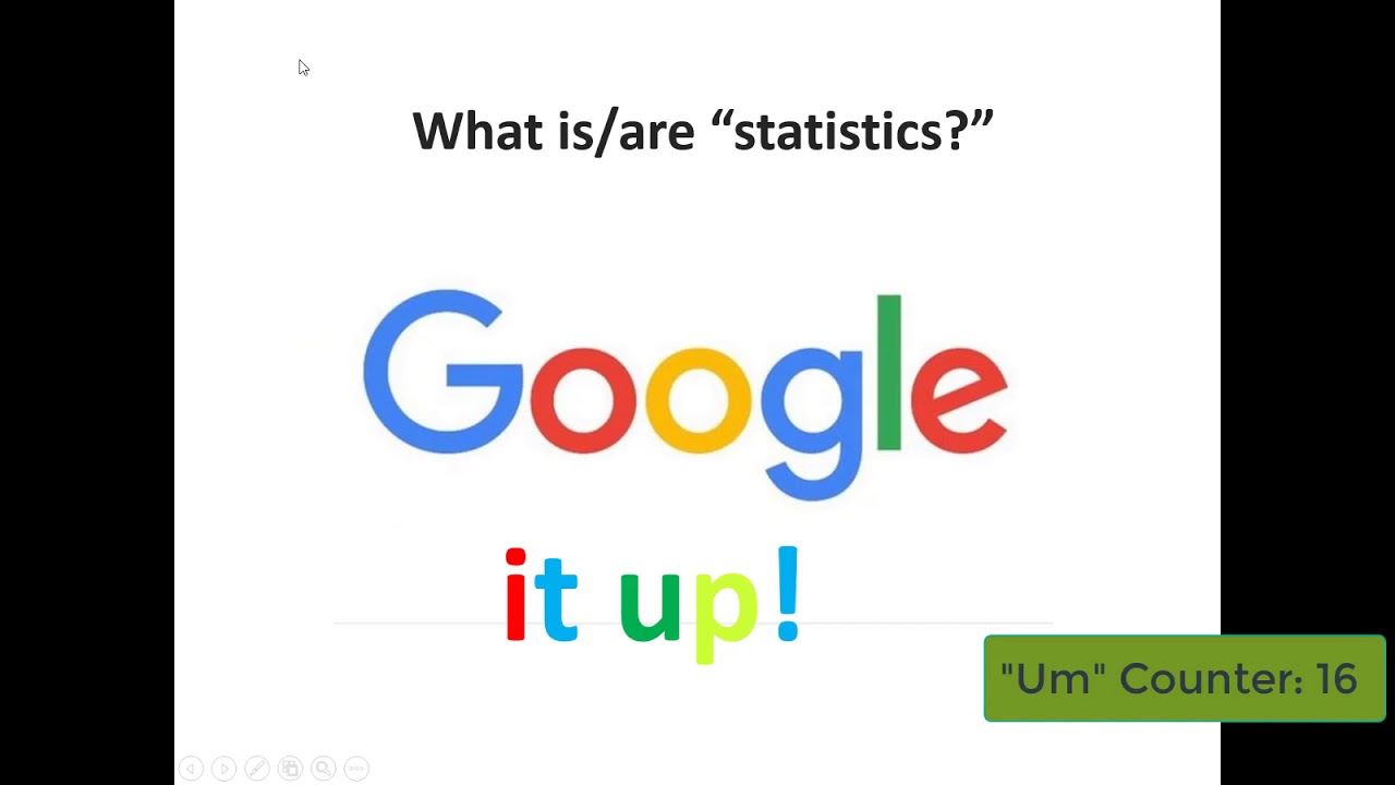 Intro to Statistics, Day 1 Video (1 of 6) - YouTube