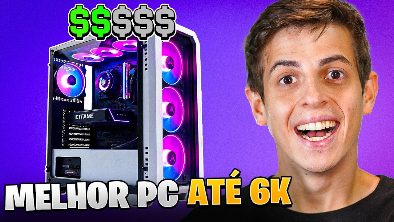 MONTEI O MELHOR PC GAMER 2025 ATÉ 6K INTEL E AMD! - YouTube
