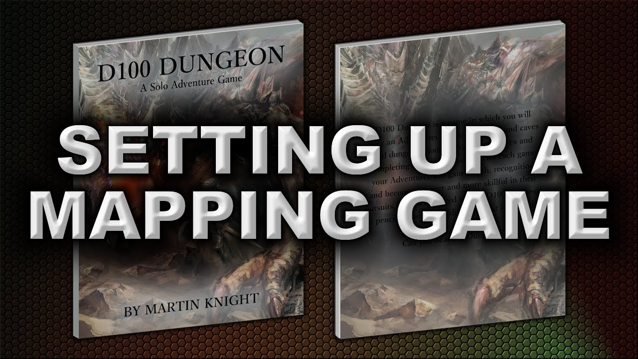 SETTING UP A MAPPING GAME (D100 DUNGEON) - YouTube