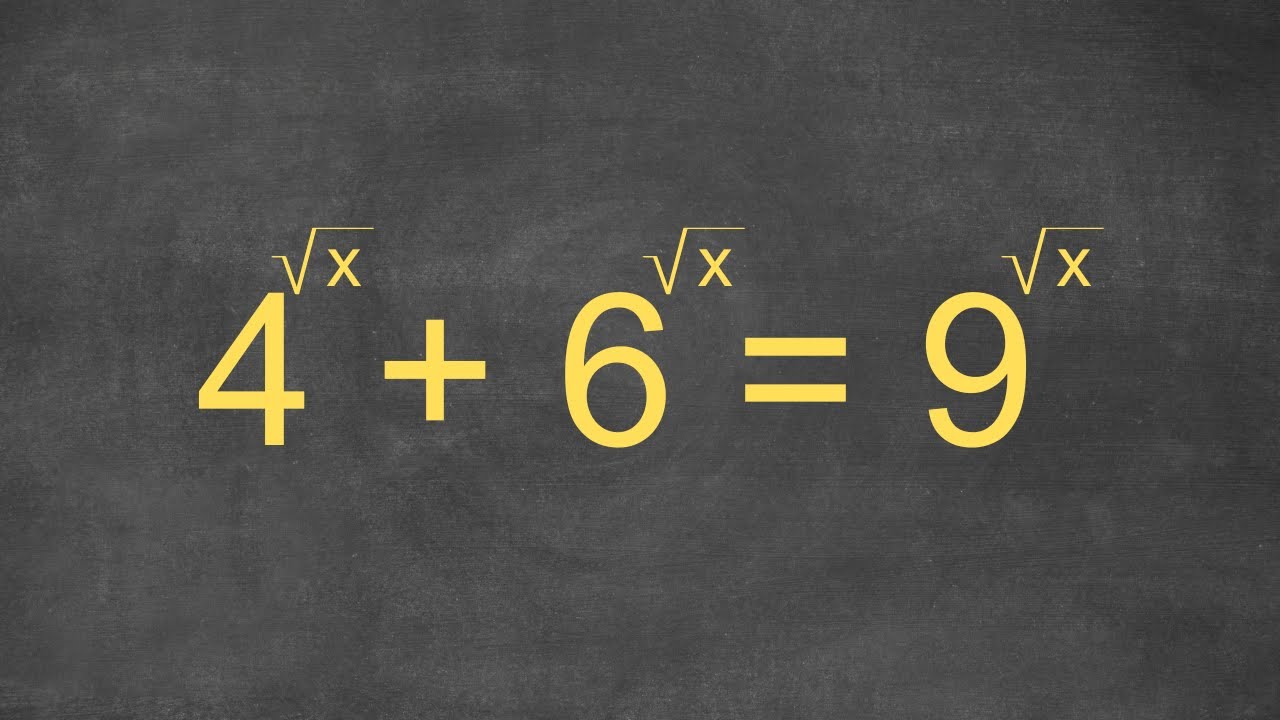 A Simple Problem Thats Not So Simple | A Nice Exponential Equation ...