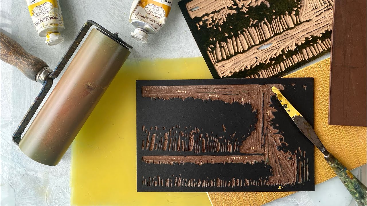 #linocutprint - Renkli Linol Baskı (3 Linol Kalıp) - Linoleum Printing ...
