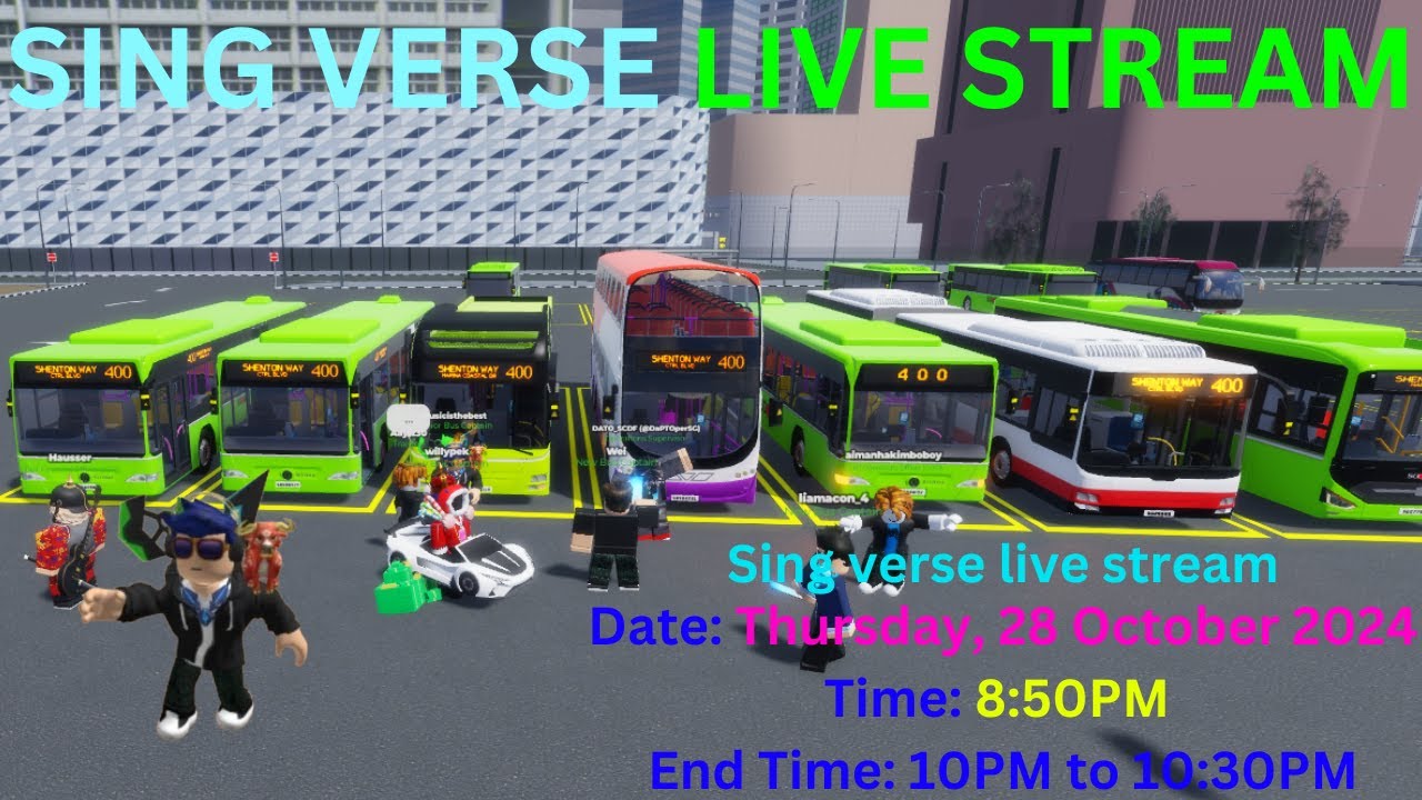 Roblox night stream: Singverse live stream! - YouTube
