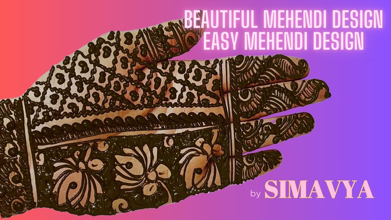Mehndi Design Simple - Easy Mehendi Design - Easy Henna Art - Hand ...