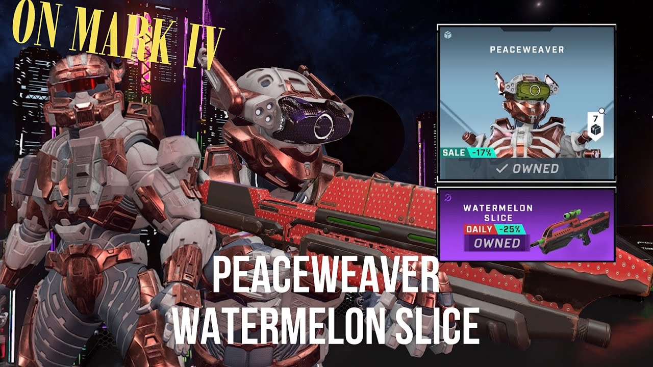 Peaceweaver (On Mark IV) and Watermelon Slice - Halo Infinite Store ...