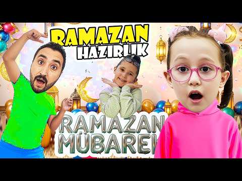 EVİMİZE RAMAZAN KÖŞESİ SÜSLEMESİ YAPTIK !! BAHAR BANU ALYA GÖKHAN !!