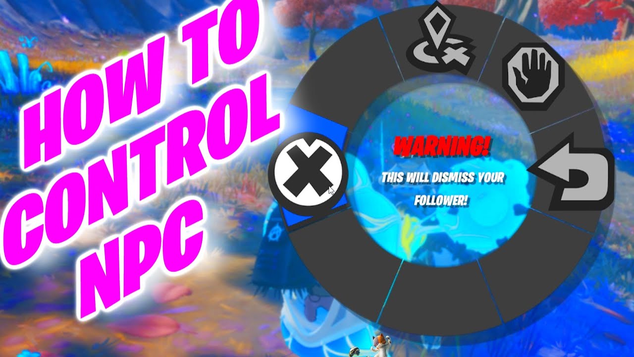 How to control hired NPC in Fortnite Season 4 - YouTube