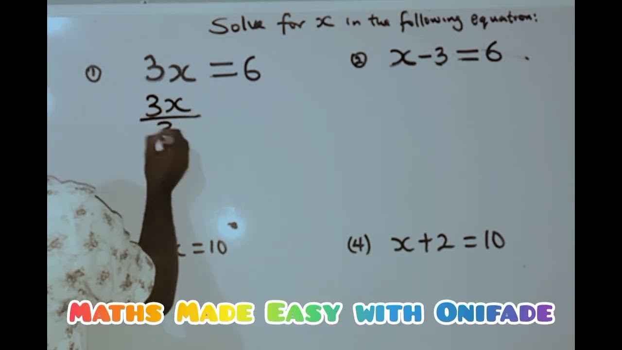 Simple ways to solve linear equation. #algebra #equation - YouTube