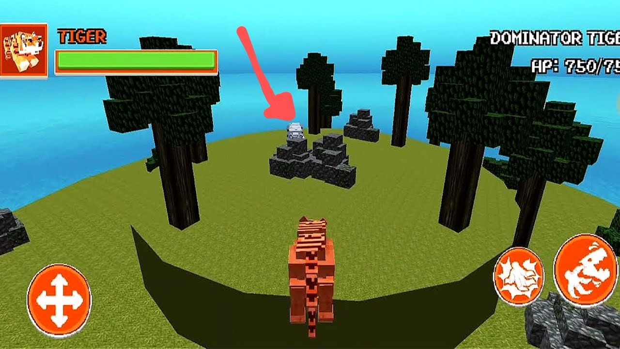 Blocky Wild Park Tiger Terror - Dominator Tiger blanco - android ...