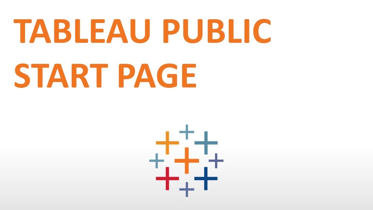 Learn the Tableau Public Start Page - YouTube