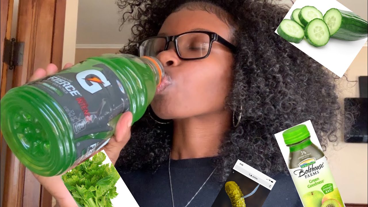 I only ate Green Foods for 24 hours !!! - YouTube