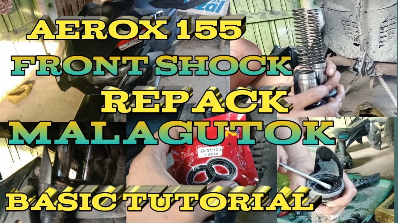 aerox 155 Front shock repack malagutok basic tutorial..# ...