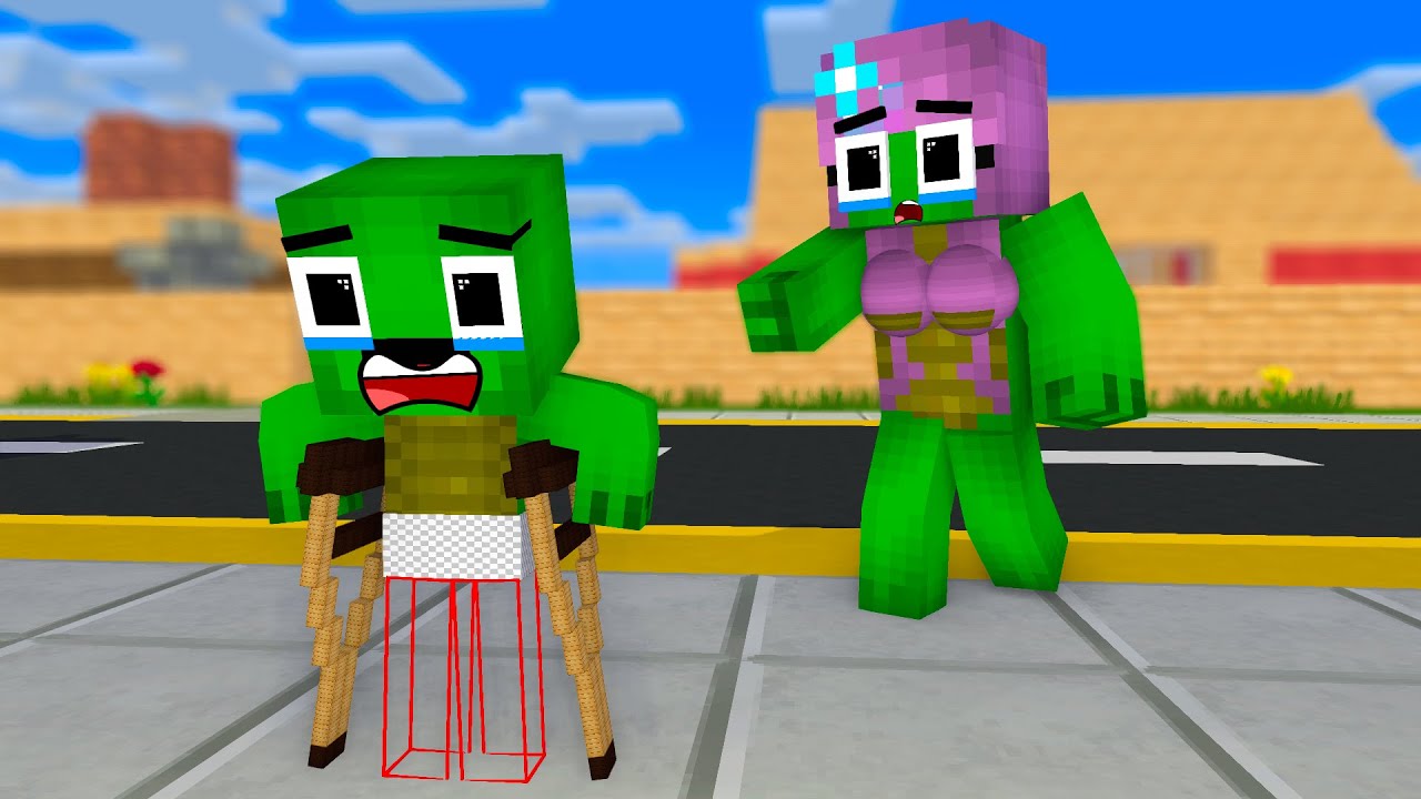 Baby Mikey Lost his Legs | Sad Life Story - Maizen Minecraft Animation ...