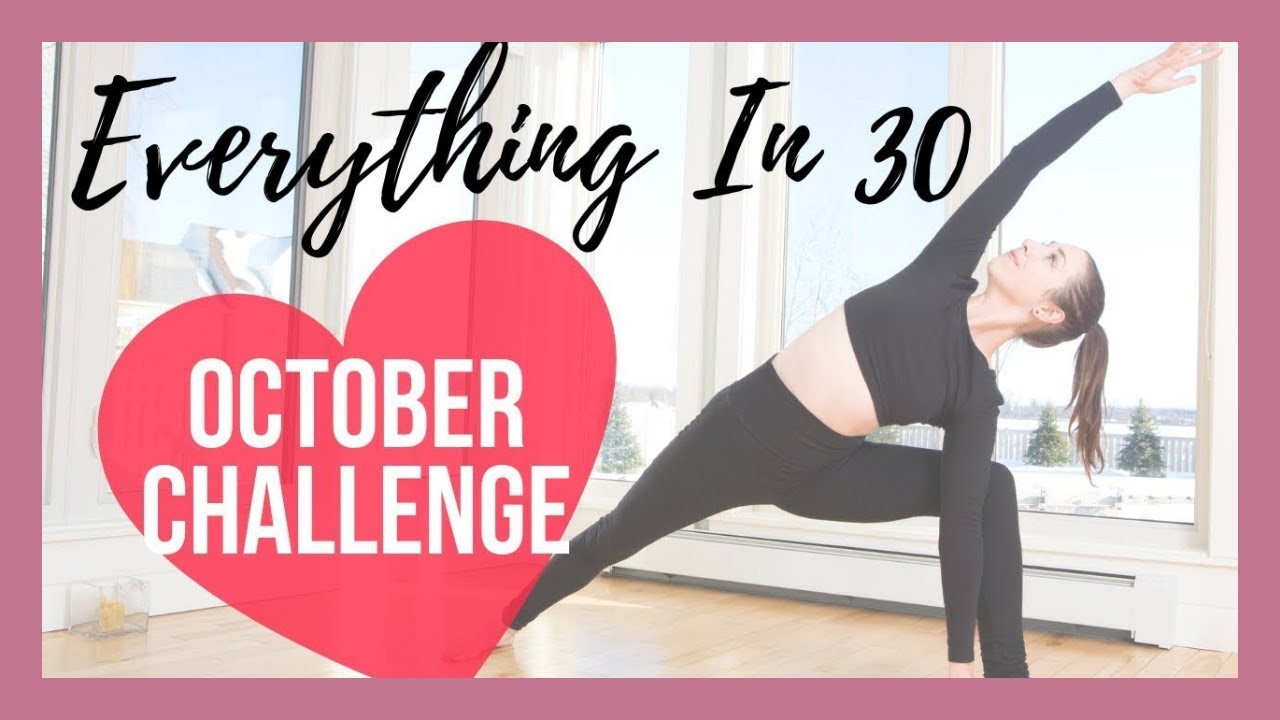 NEW October Yoga Challenge and Calendar! - YouTube