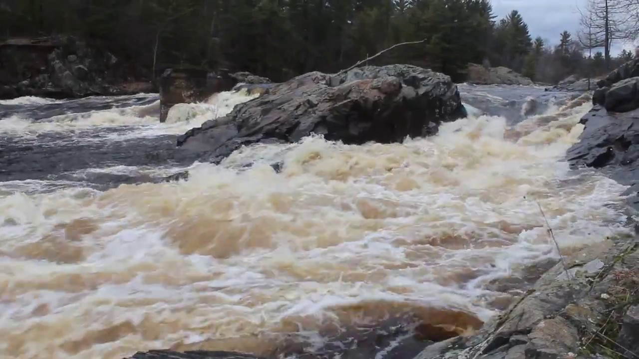 Pemene Falls in Michigan's Upper Penninsula - April 30, 2014 - YouTube