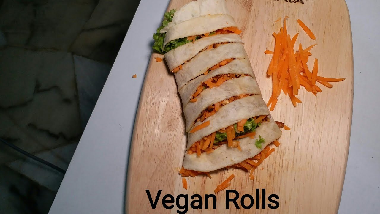 Vegan Tortilla Vege Rolls - YouTube