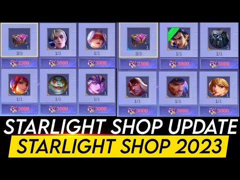 UPDATE STARLIGHT SHOP 2023 STARLIGHT SHOP UPDATE SKIN TERBARU MOBILE LEGENDS - YouTube